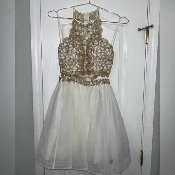 Sequin Hearts | Dresses | Sequin Heart Size Two Piece Homecoming Dress ...